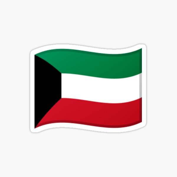 " Emoji Flag Kuwait" Sticker for Sale by Stickypegatinas | Redbubble