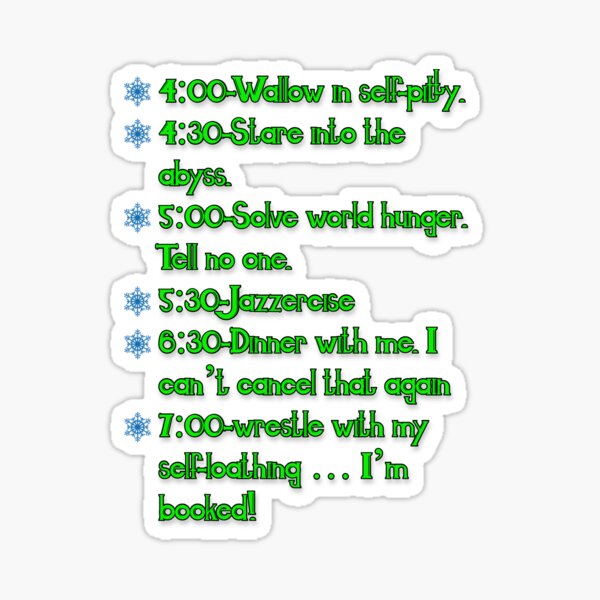 Pegatina «Lista de tareas del Grinch» de Dadbod13 | Redbubble