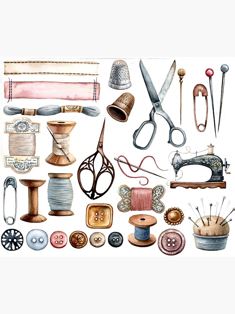 "Sewing vintage" Sticker for Sale by aggiexnjoz | Redbubble