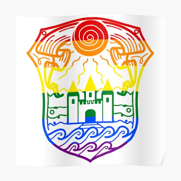 "Roman Rainbow Pride Logo v2" Poster for Sale by AmazingGRACEful ...