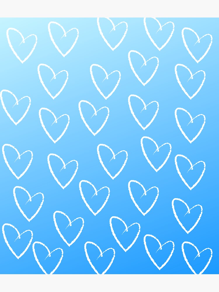 "white heart" Sticker by Rushwrld | Redbubble