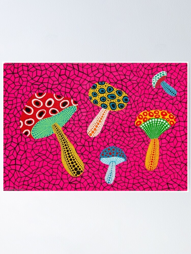 "Yayoi Kusama | Mushrooms Colorfull" Poster for Sale by brendahart901 ...