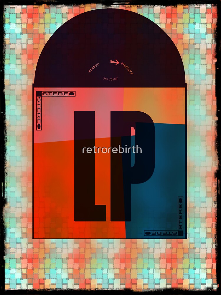 "Vinyl Record Love" Sticker by retrorebirth | Redbubble