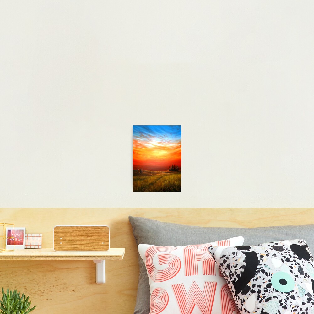 "Sunset over the Wheatfield" Photographic Print for Sale by ...