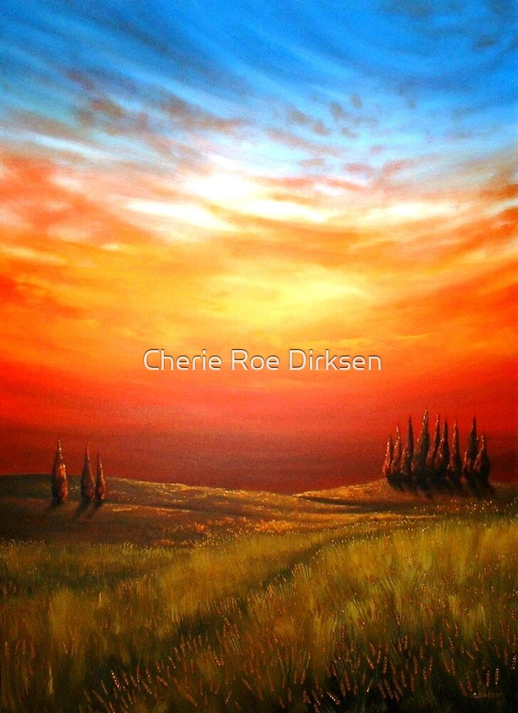 "Sunset over the Wheatfield" by Cherie Roe Dirksen | Redbubble