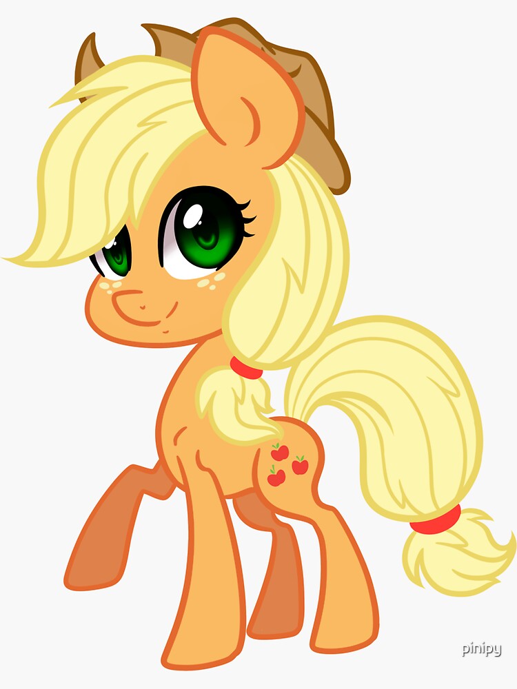 "My Little Pony: Applejack" Sticker for Sale by pinipy | Redbubble