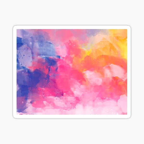 "Color abstract art" Sticker by artdragongift | Redbubble