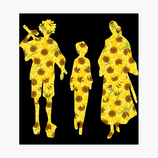 "sunflower character samurai manga Japan" Photographic Print for Sale ...