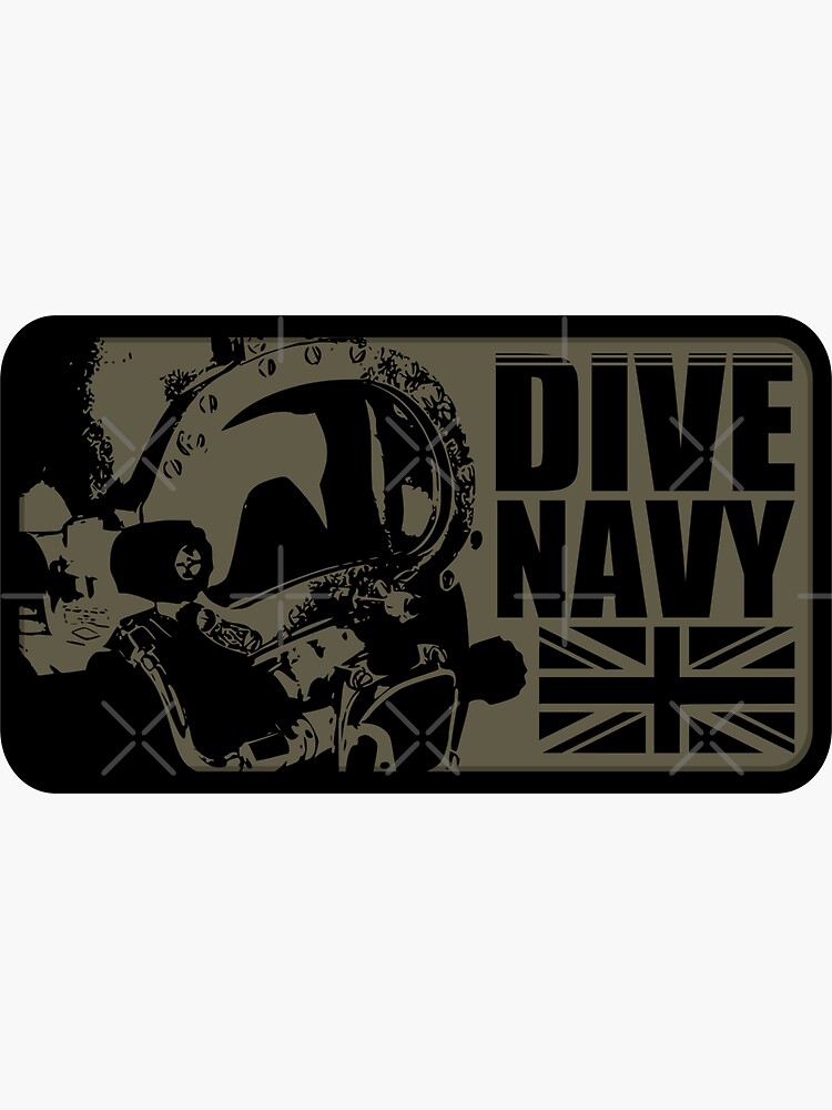 "Dive Navy - Royal Navy Diver" Sticker for Sale by StrongVlad | Redbubble