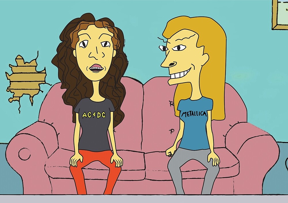 "Beavis & Butthead - 'We're Chicks'" by thisisathi | Redbubble