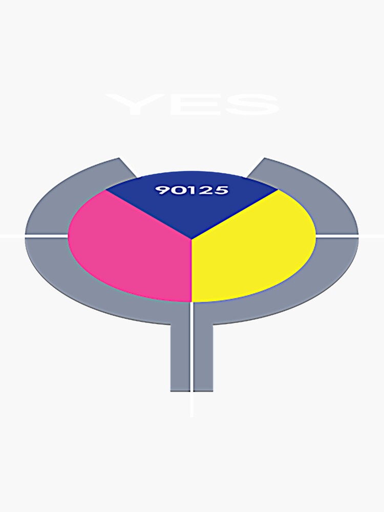 "Yes 90125" Sticker by CircaCentury | Redbubble