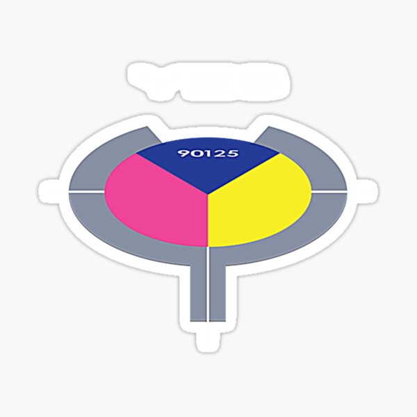 "Yes 90125" Sticker by CircaCentury | Redbubble