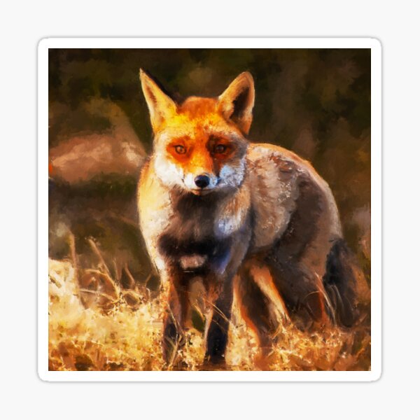 "Red Fox" Sticker for Sale by ErianAndre | Redbubble