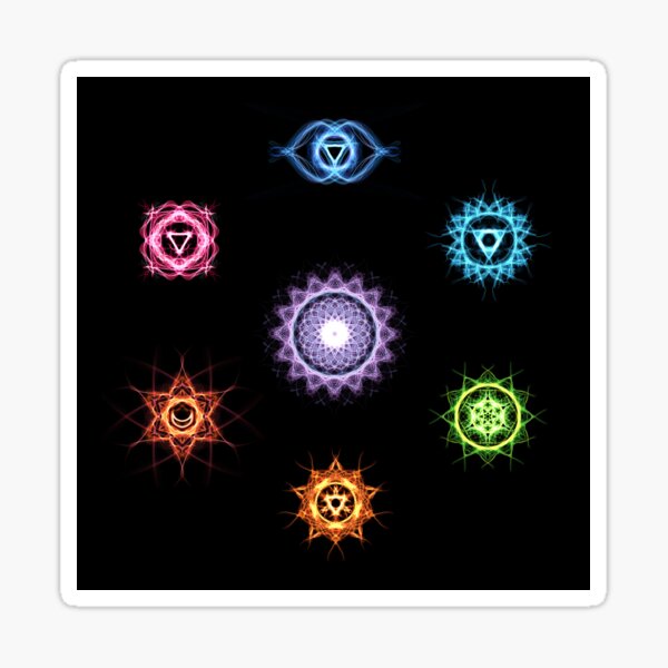 "Chakras" Sticker by Solsticesun | Redbubble