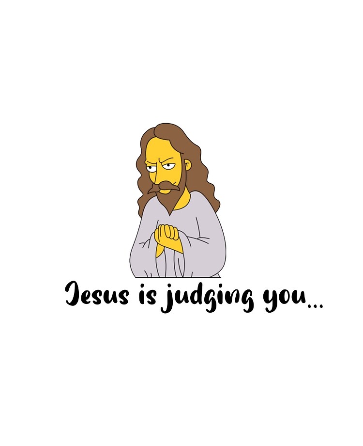 "Jesus is judging you... the simpsons" iPad Case & Skin for Sale by ...