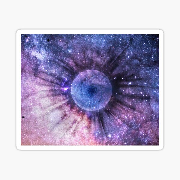 "Sun moon eclipse" Sticker for Sale by MarieLem | Redbubble