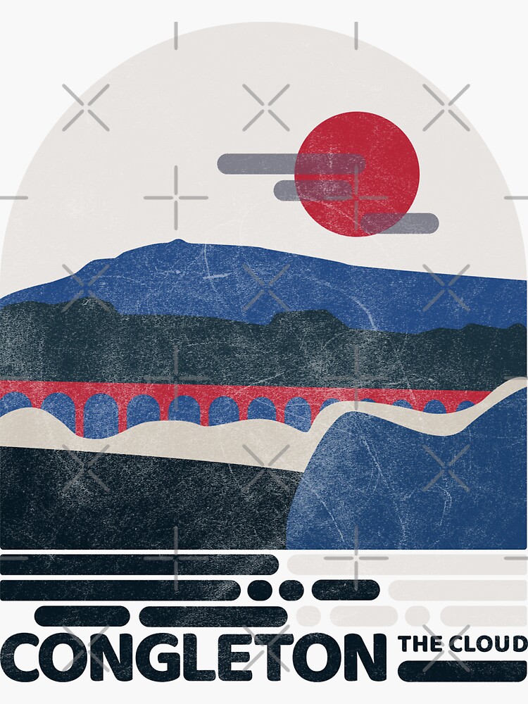 "CONGLETON | THE CLOUD" Sticker for Sale by axelle1410 | Redbubble