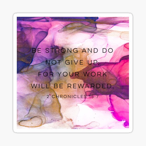 "Be strong " Sticker for Sale by Art-by-Dd | Redbubble