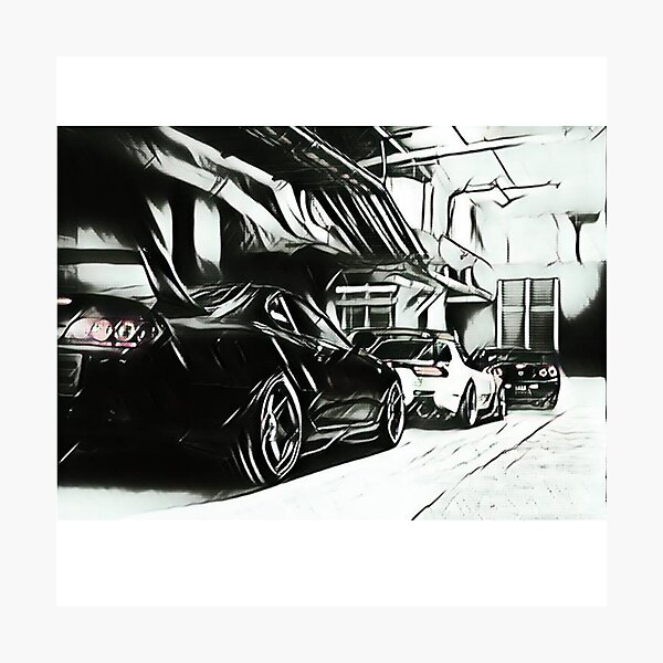 "Supra mk4, mazda rx7, gtr r34" Photographic Print for Sale by ssms21 ...