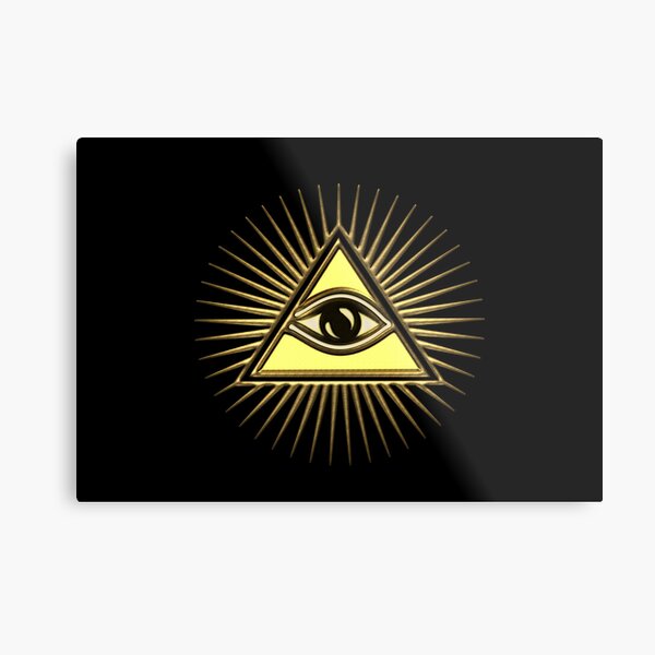 Lámina metálica «Ojo que todo lo ve, Ojo de la providencia, triángulo ...