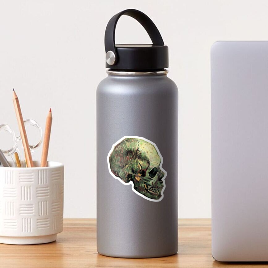 "Skull by Vincent Van Gogh" Sticker for Sale by Anacronista | Redbubble