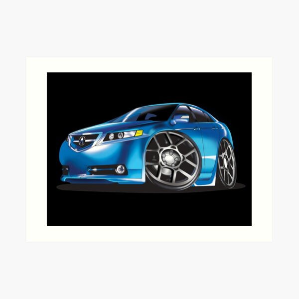 "Acura TL Cartoon" Art Print by RobCanDraw | Redbubble