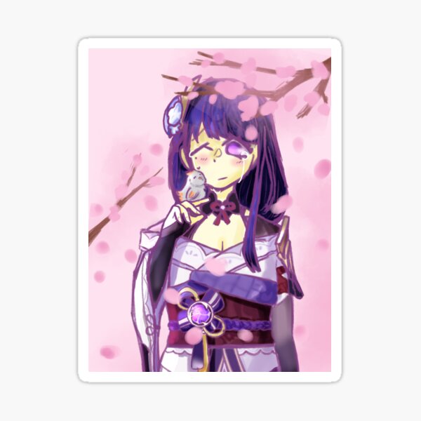 "Sakura Ei/Baal/Raiden Shogun (Genshin Impact)" Sticker for Sale by ...