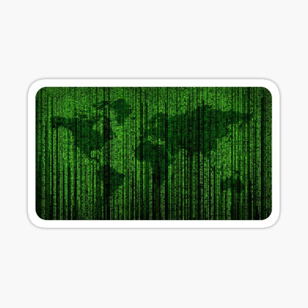 Pegatina «EL MUNDO MATRIX 4 MATRIX INSPIRADO» de MORE-THE-BRAND | Redbubble