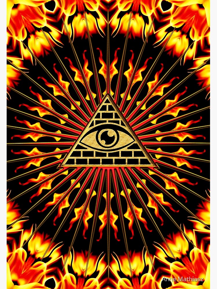 Lámina fotográfica «Ojo que todo lo ve, Pirámide, Ojo que todo lo ve ...