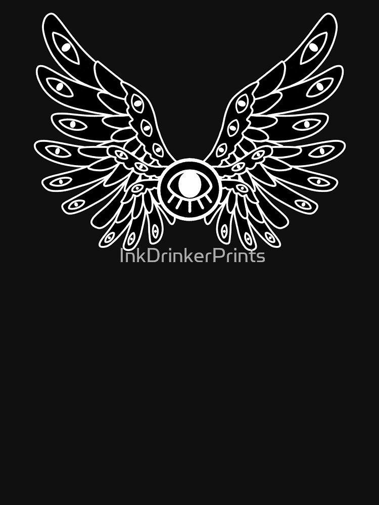 "The Watcher Eldritch Horror Biblically Accurate Angel Sticker(b+w)" T ...