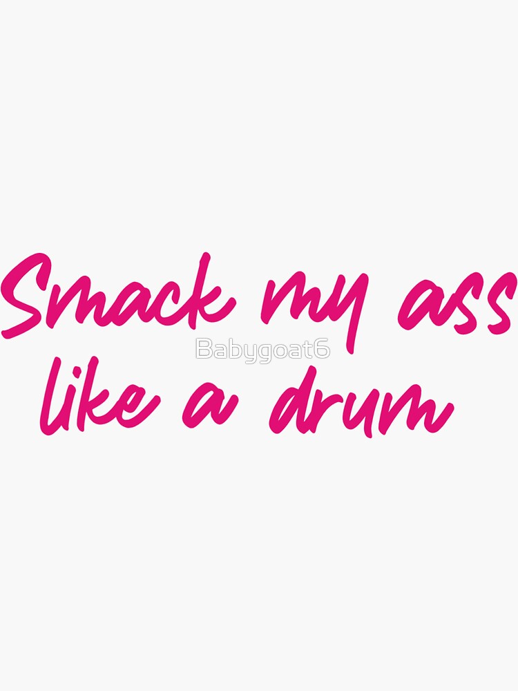 "Cupcakke remix smack my like a drum tiktok meme" Sticker for Sale by ...