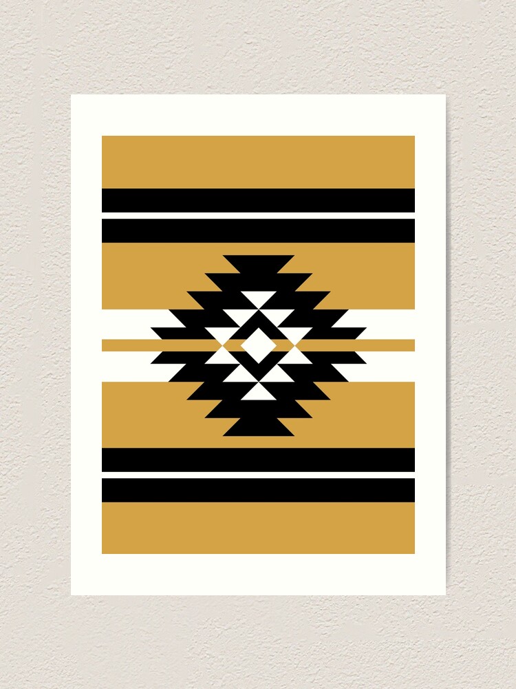 "Aztec design in mustard color" Art Print for Sale by BattaAnastasia ...