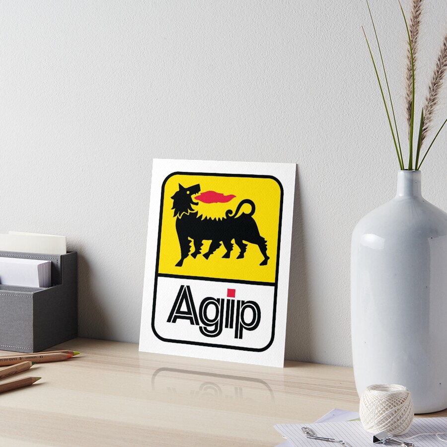 "AGIP Lubricants Logo 1968 – 1998" Art Board Print by fmDisegno | Redbubble