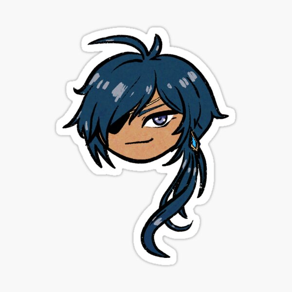 "Kaeya Genshin Impact chibi " Sticker for Sale by Shycl0ud | Redbubble
