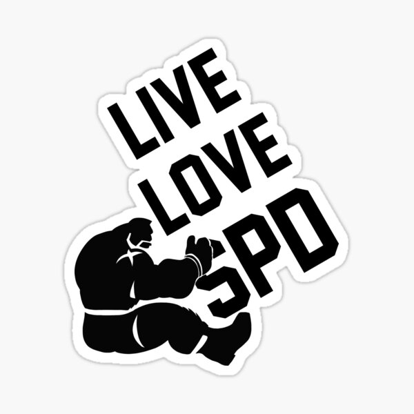 "Live Love SPD - Spinning Piledriver" Sticker for Sale by ...