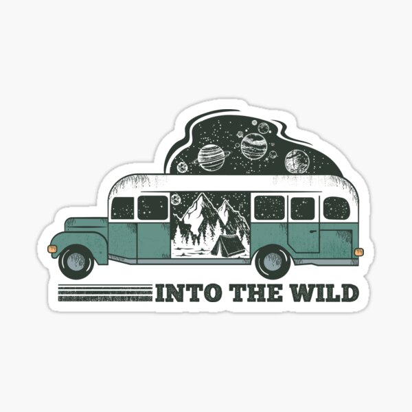 "Into the Wild" Sticker for Sale by grandmarock | Redbubble