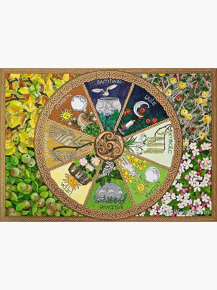 "Pagan Wheel of the Year" Poster for Sale by WildWoodGroves | Redbubble