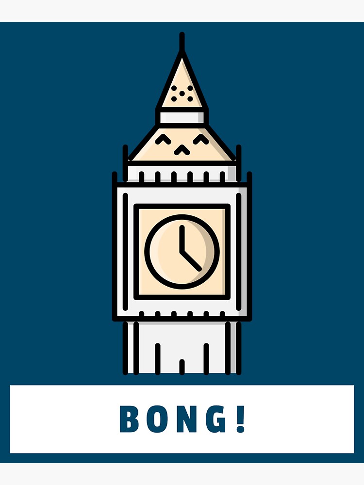 "Big Ben Bong" Sticker for Sale by Thunderklart | Redbubble