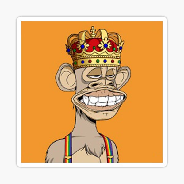 "KING OF MONKEY" Sticker for Sale by Randywoods | Redbubble