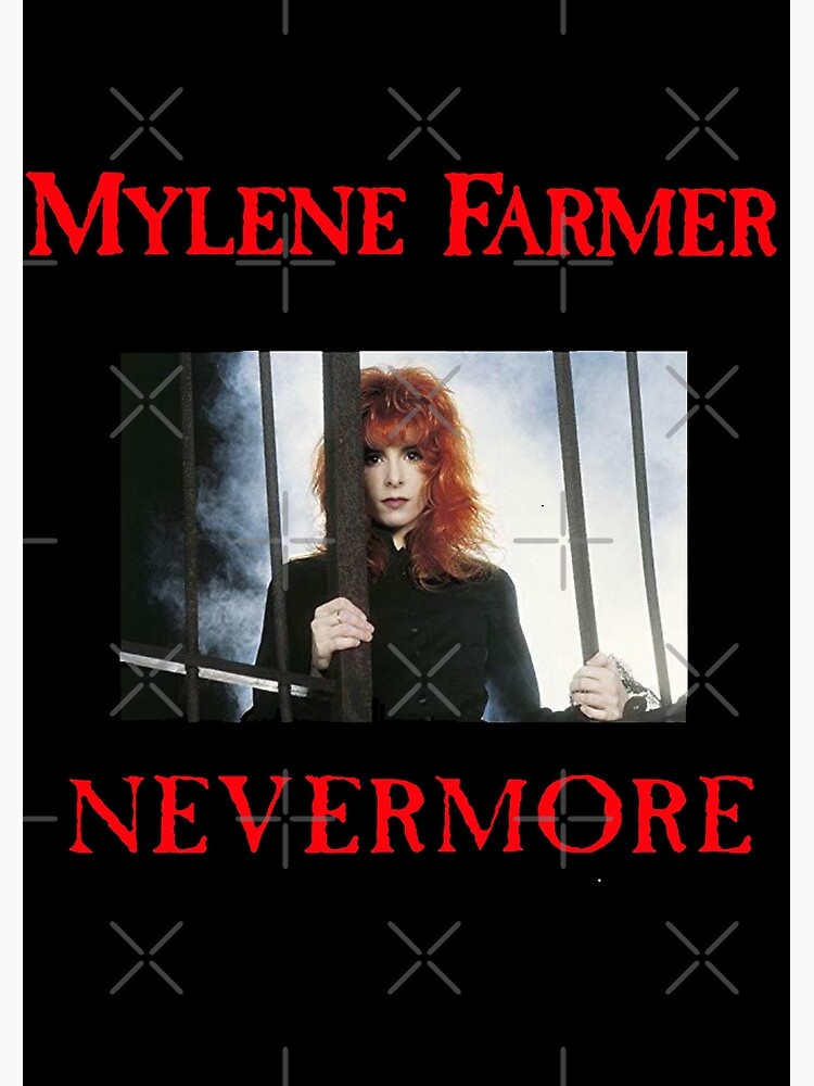 Poster « MYLENE FARMER NEVERMORE 2023 », par SADOKI-SUSHI | Redbubble