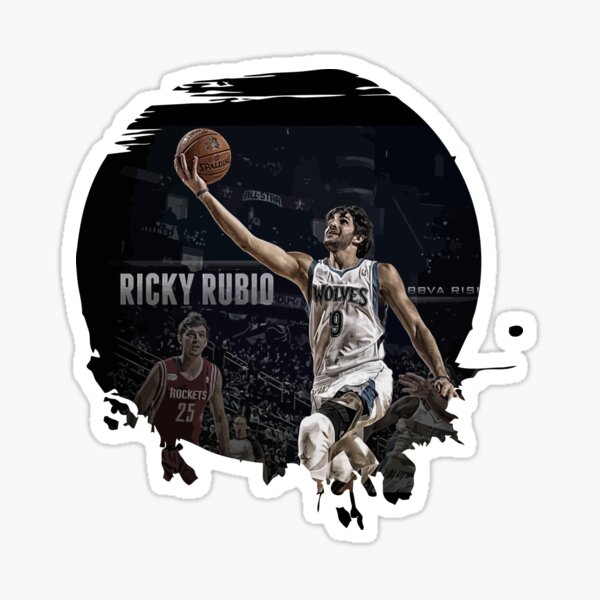 "Ricky Rubio Art" Sticker for Sale by alewandos | Redbubble