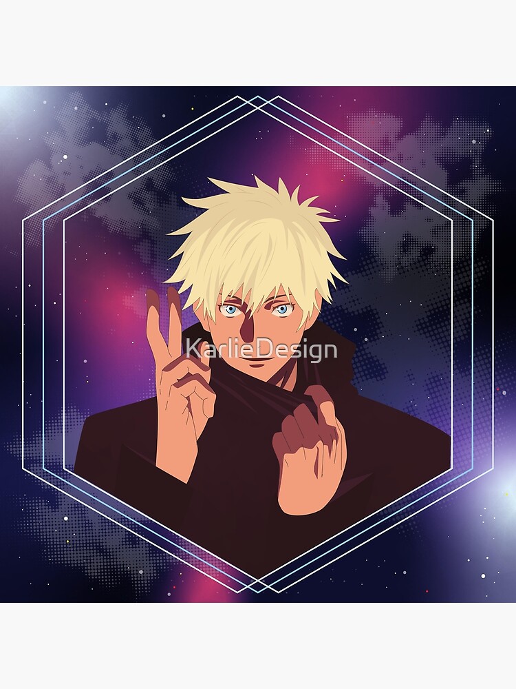 "Gojo Satoru Galaxy" Poster by KarlieDesign | Redbubble