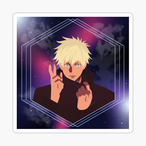 "Gojo Satoru Galaxy" Sticker for Sale by KarlieDesign | Redbubble