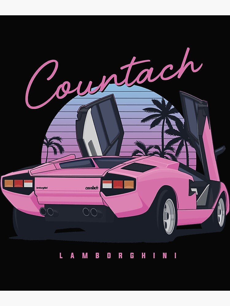 Póster «Leyenda de los 80 & x27; s - Countach (base ligera)» de ...