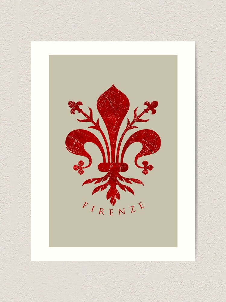 "Firenze Vintage Emblem" Art Print by Lidra Zehcnas | Redbubble