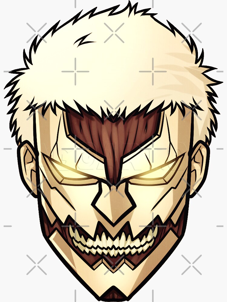 "Armored titan - attack on titan" Sticker for Sale by SHINIGAMI-SHOP ...