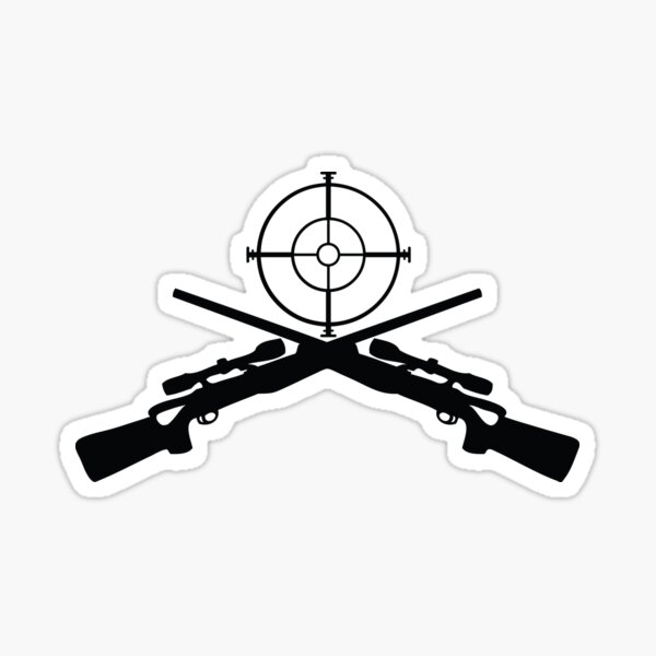 "sniper target rifle" Sticker by huggymauve | Redbubble
