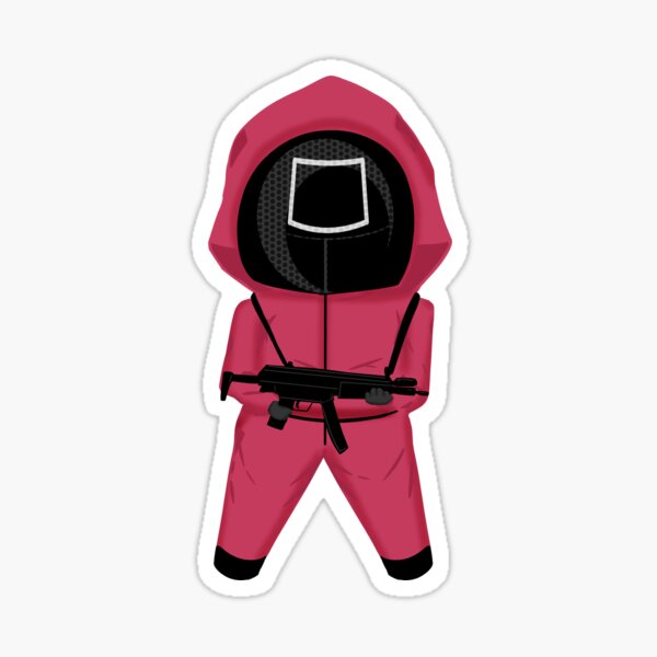 Squid Game Soldier Sticker Marbles Game Stickers Paper & Party Supplies ...
