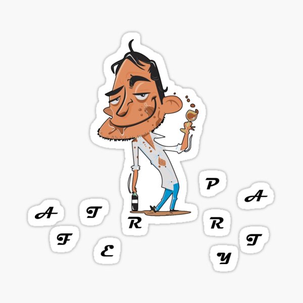 "drunk man" Sticker for Sale by Worldofdesign1 | Redbubble