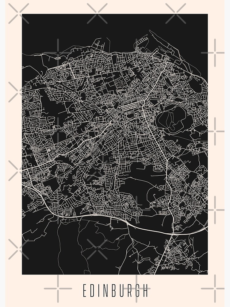 Map Downtown Edinburgh